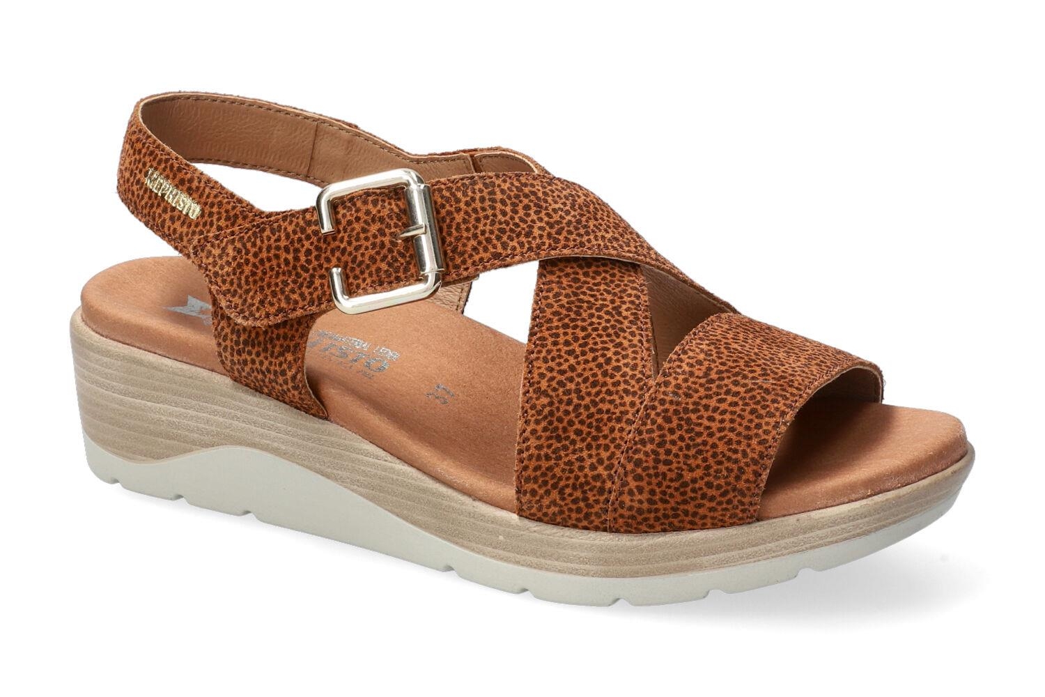 Mephisto-shop Sandales Femme – modèle Claudine Marron - Chaussures ...