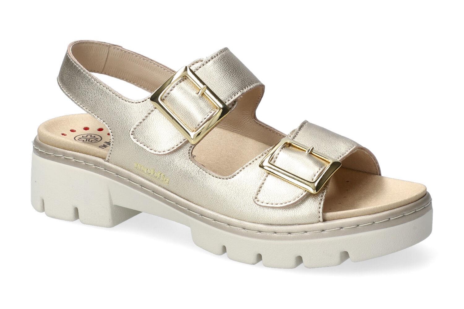 Mobils Ergonomic Mephisto Sandales Femme – modèle Amira Or - Chaussures ...