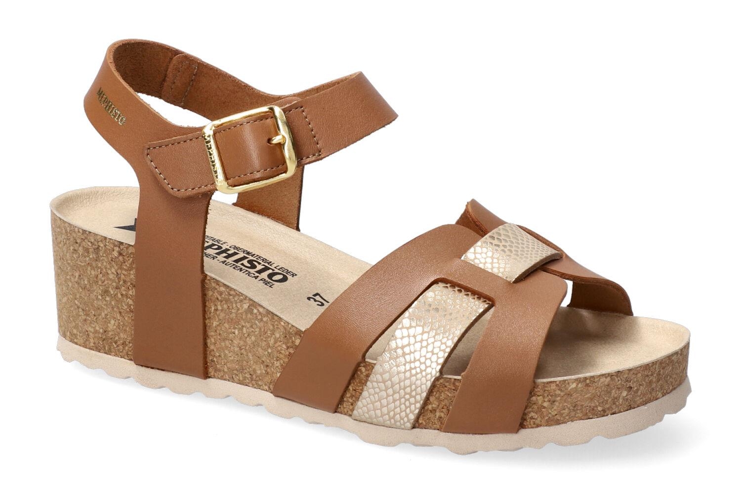 Mephisto-shop Sandales Femme – modèle Verana Camel - Chaussures ...