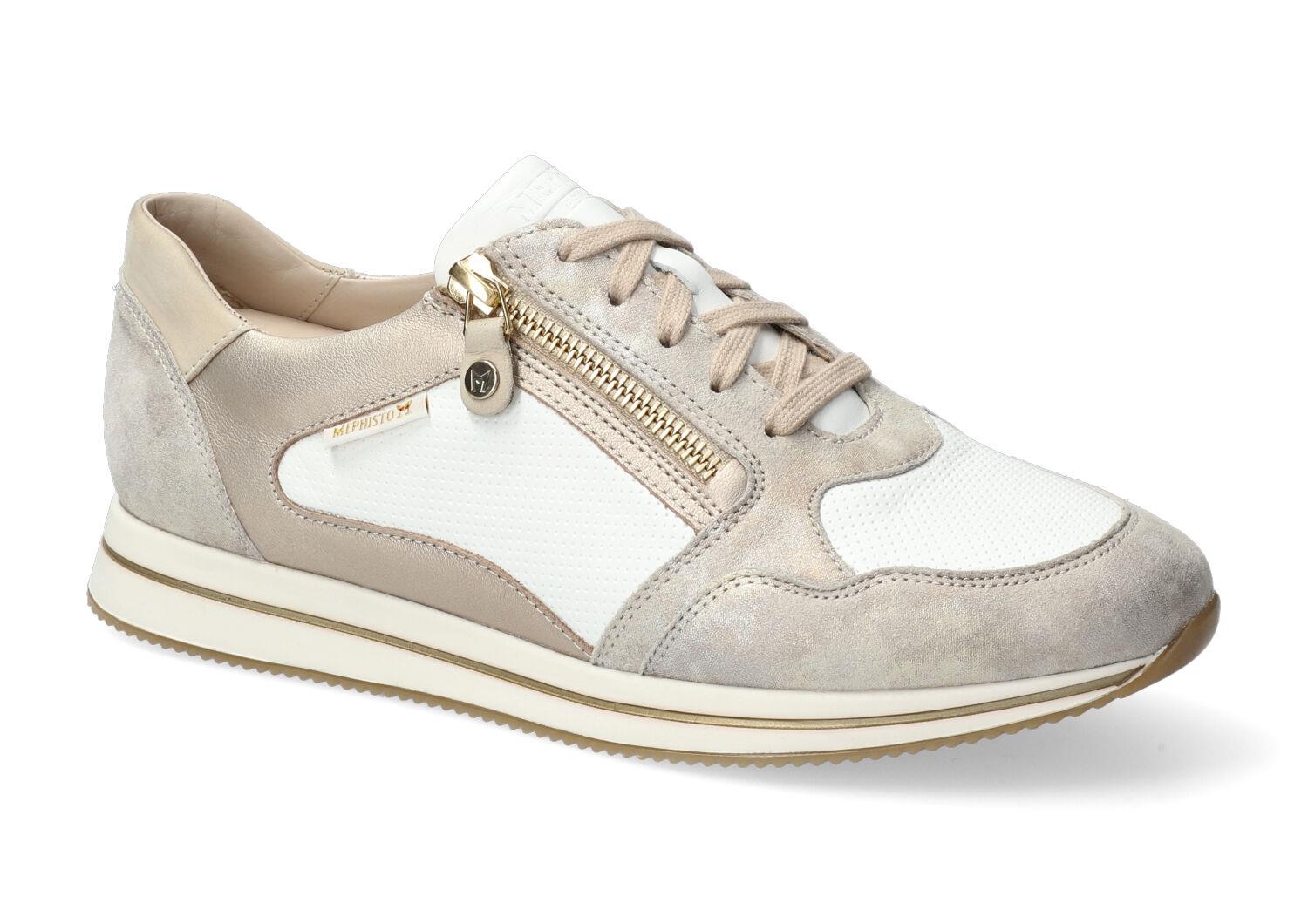 Mephisto-shop Lacets Femme – modèle Leenie Taupe clair - Chaussures ...