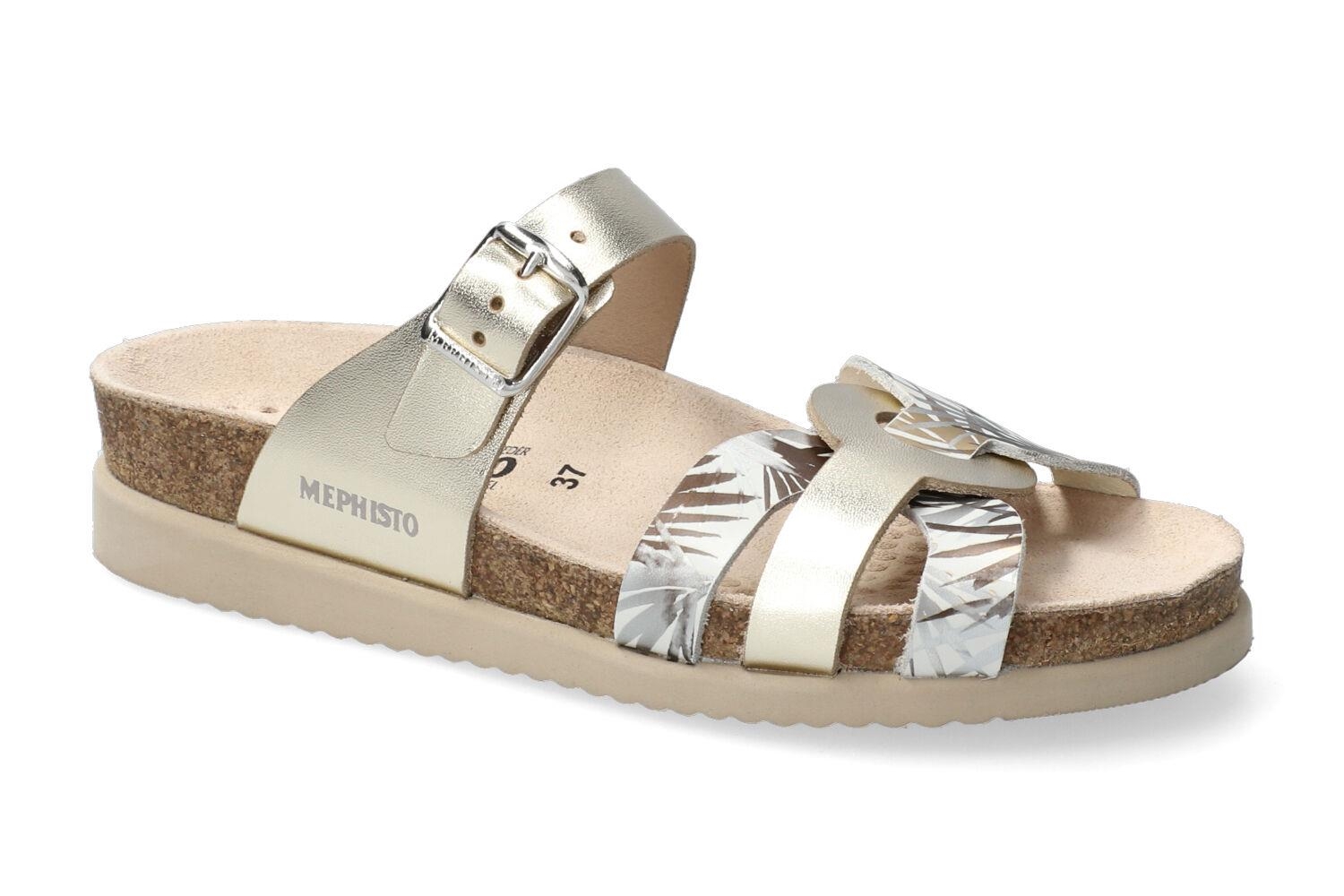 Mephisto-shop Mules Femme – modèle Helma Or - Chaussures confortables