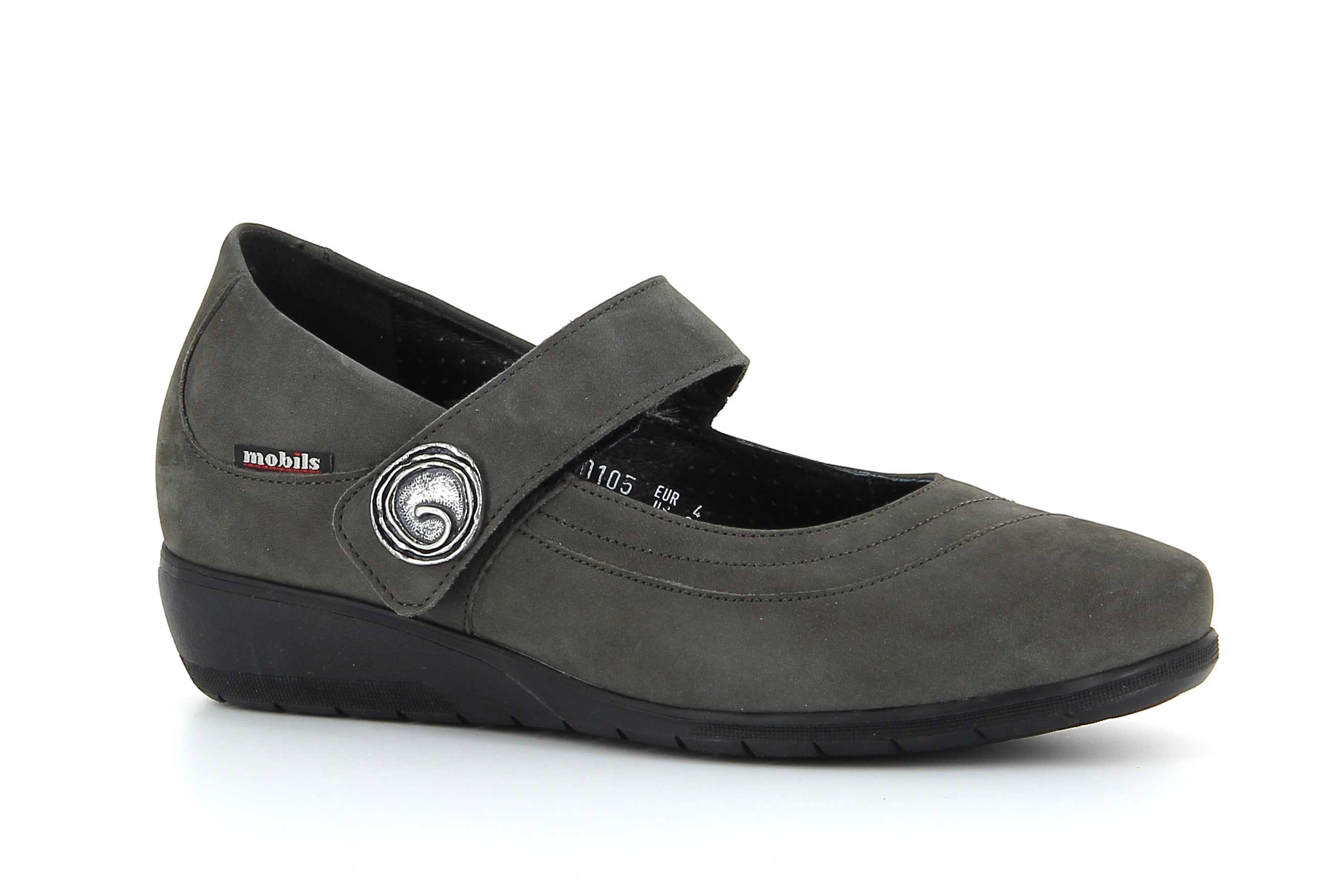 Mobils Ergonomic Mephisto ballerine femme - modèle JESSY Nubuck Gris ...