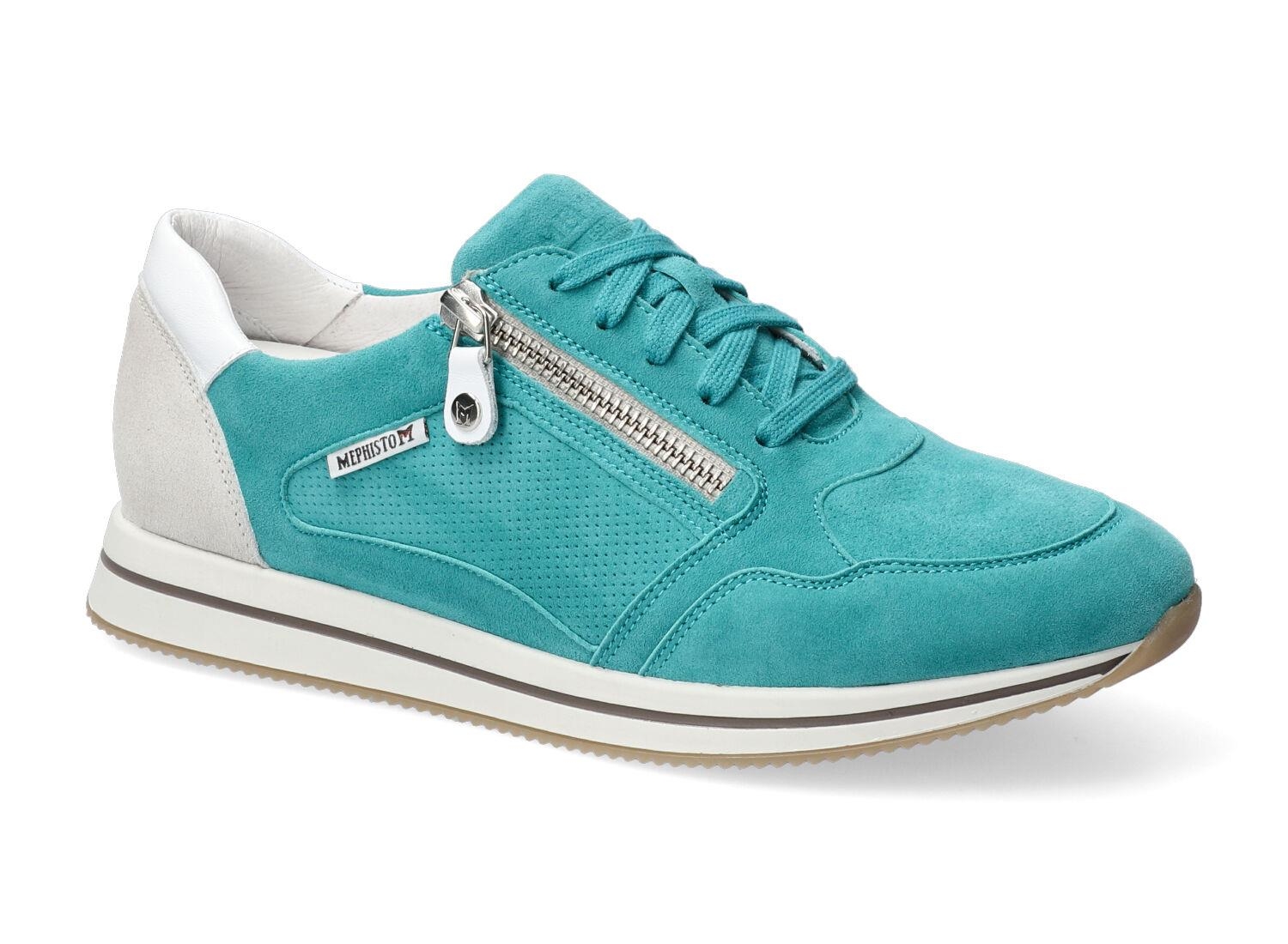 Mephisto-shop Lacets Femme – modèle Leenie Turquoise - Chaussures ...