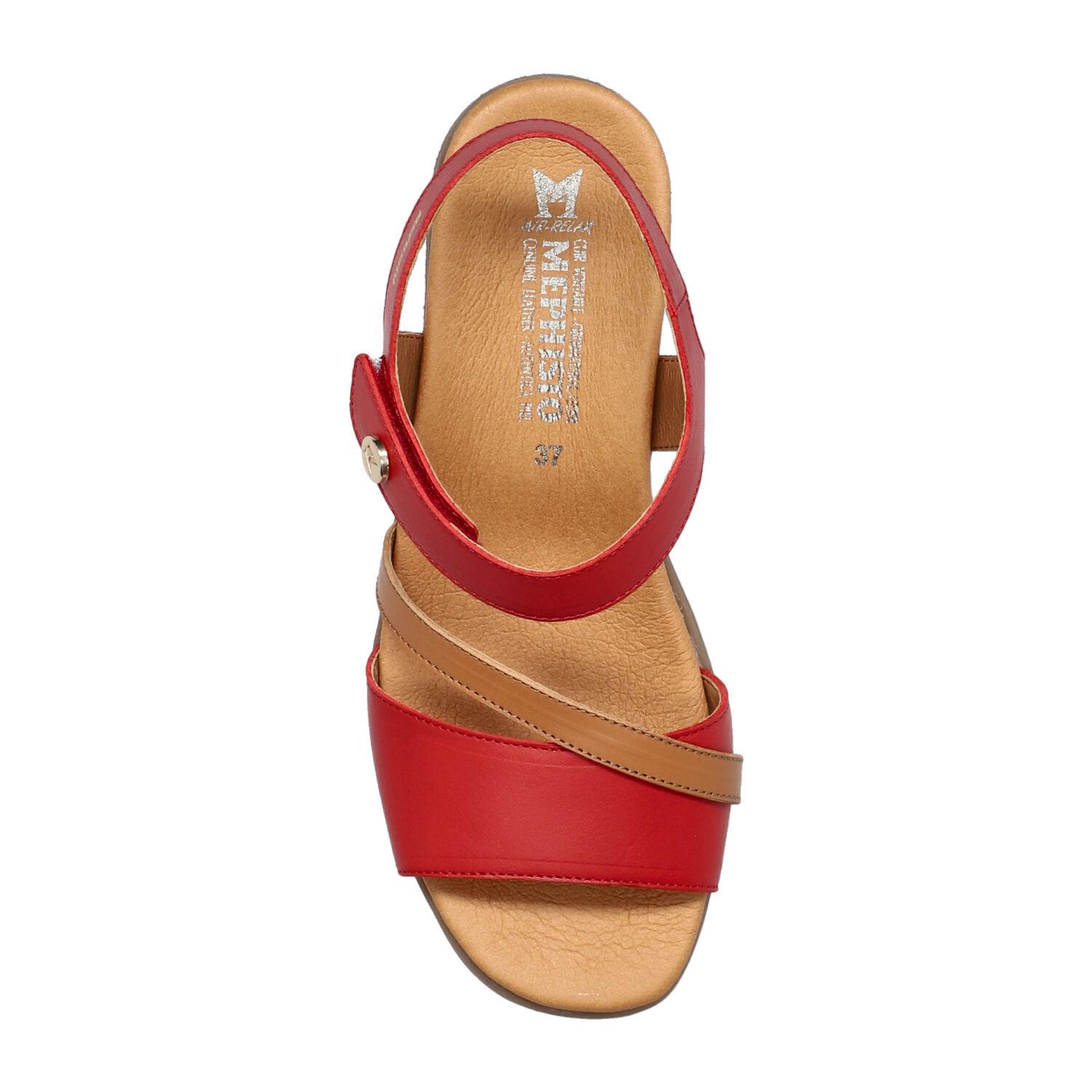 Mephisto-shop Sandales Femme – modèle Nikolia Rouge - Chaussures ...