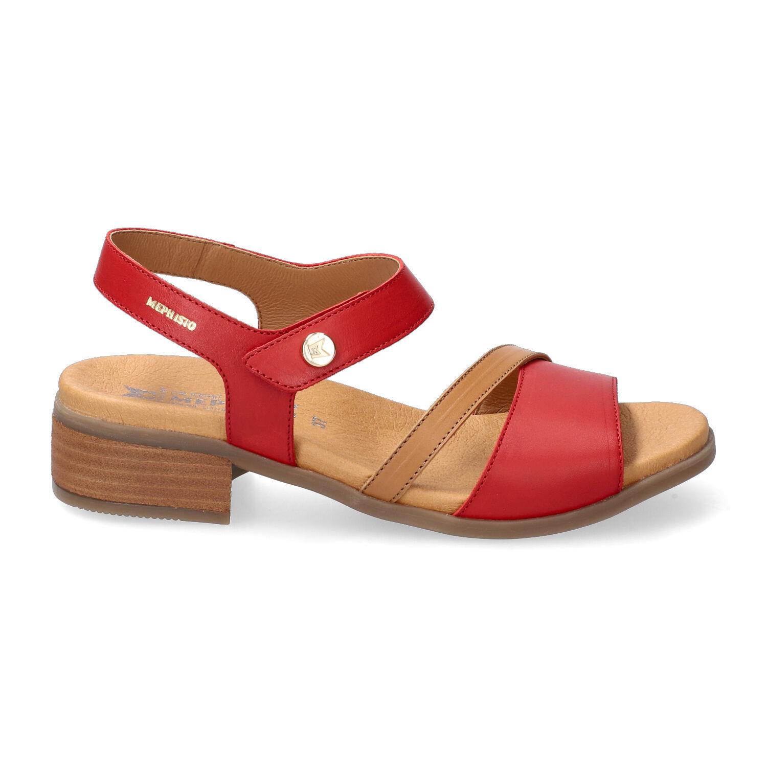 Mephisto-shop Sandales Femme – modèle Nikolia Rouge - Chaussures ...