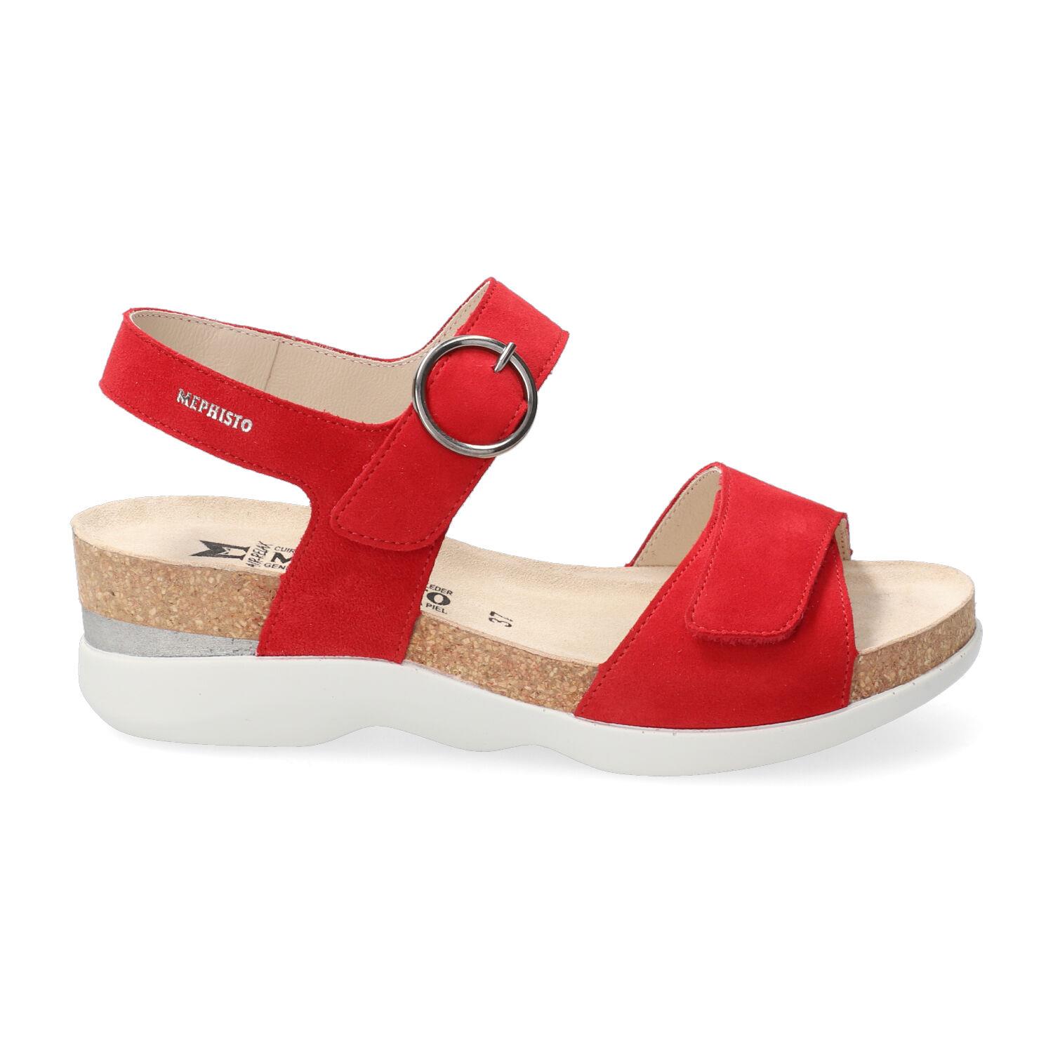 Mephisto-shop Sandales Femme – modèle Oriana Rouge - Chaussures ...