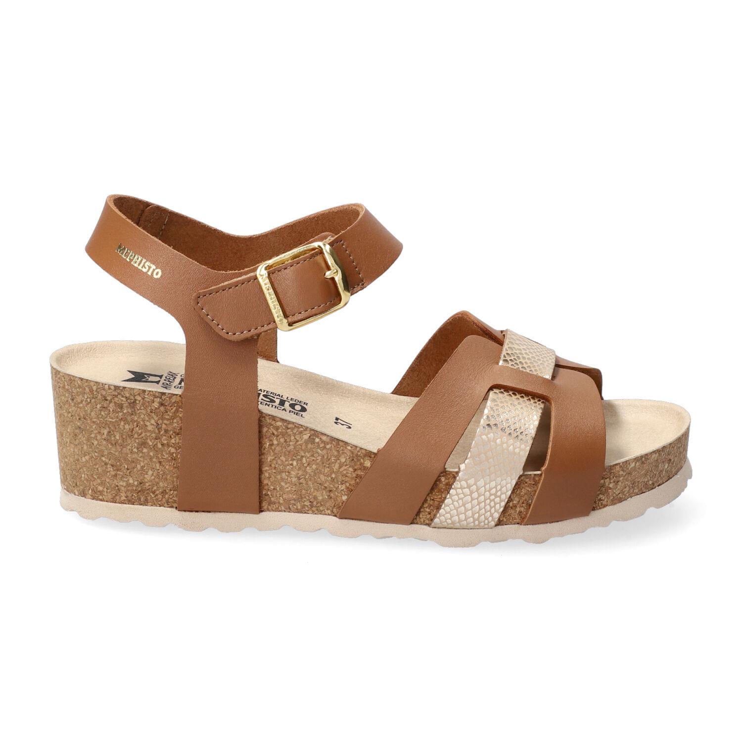 Mephisto-shop Sandales Femme – modèle Verana Camel - Chaussures ...